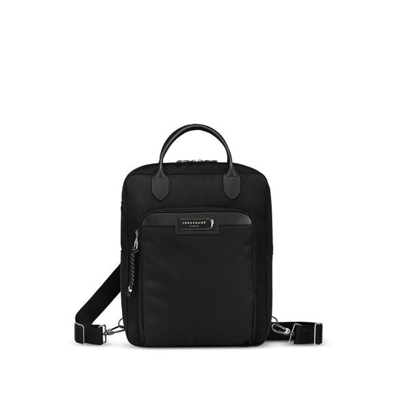 Longchamp | Bags | Longchamp Mens Black Green District Logo Nylon ...